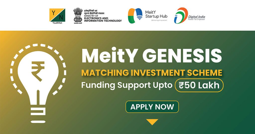 Inviting Application For The MeitY GENESIS – Matching Investment ...